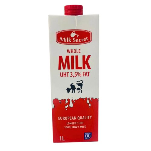 Milk Secret Whole Milk UHT 3.5% FAT 1L